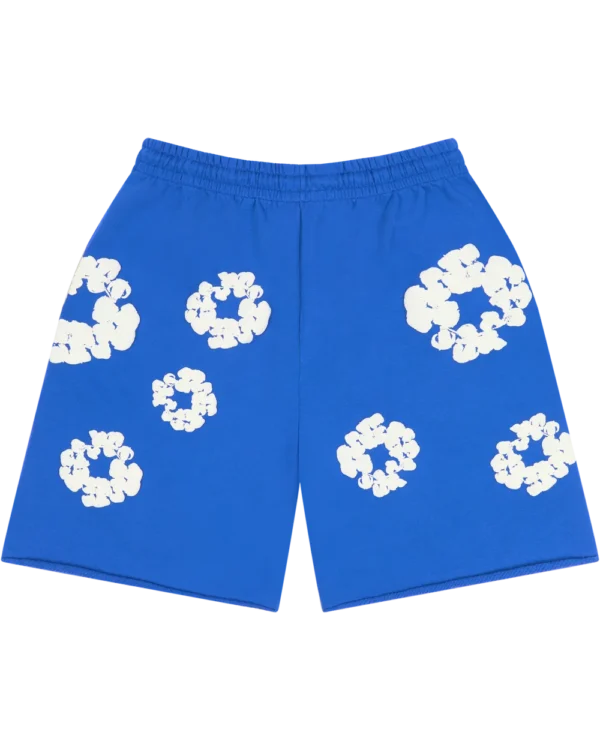 Denim Tears Cotton Wreath Blue Sweatshorts