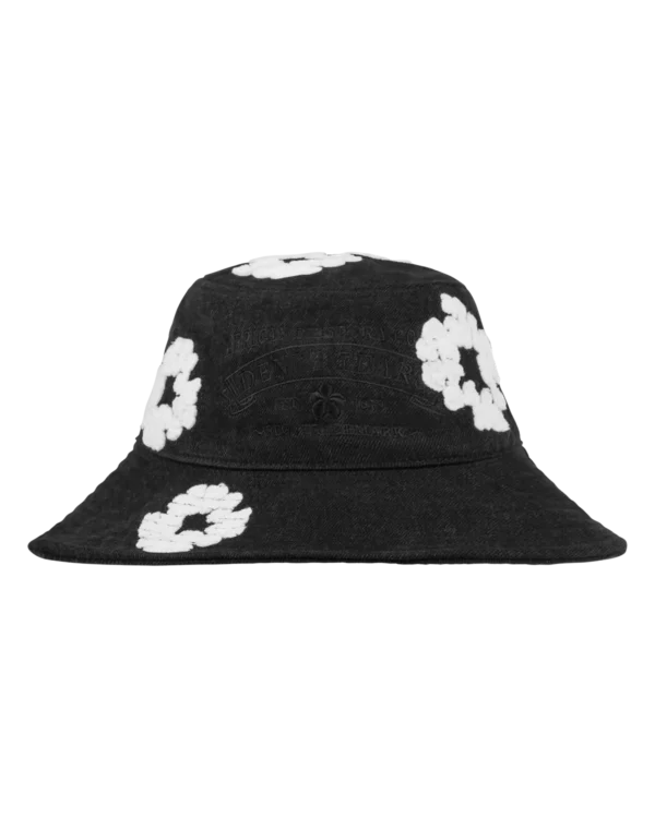Denim Tears Cotton Wreath Bucket Black Hat